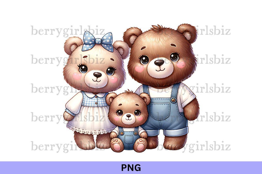 Bear Family PNG, Bear PNG, Bear Family Picture, Bear Family Portrait ...