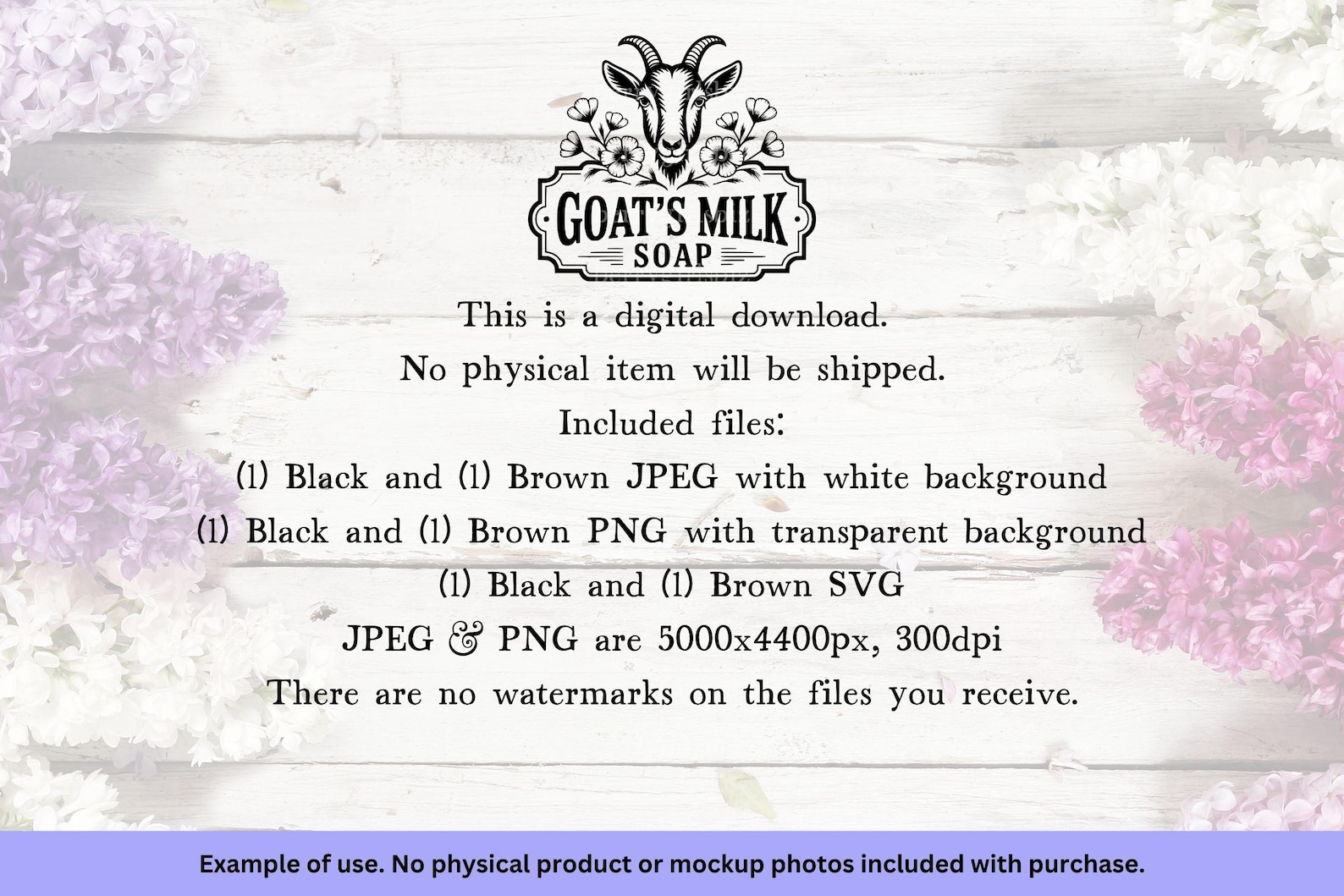 Goat's Milk Soap Label Design, SVG PNG JPG, Goat Milk Soap Sign Sticker ...