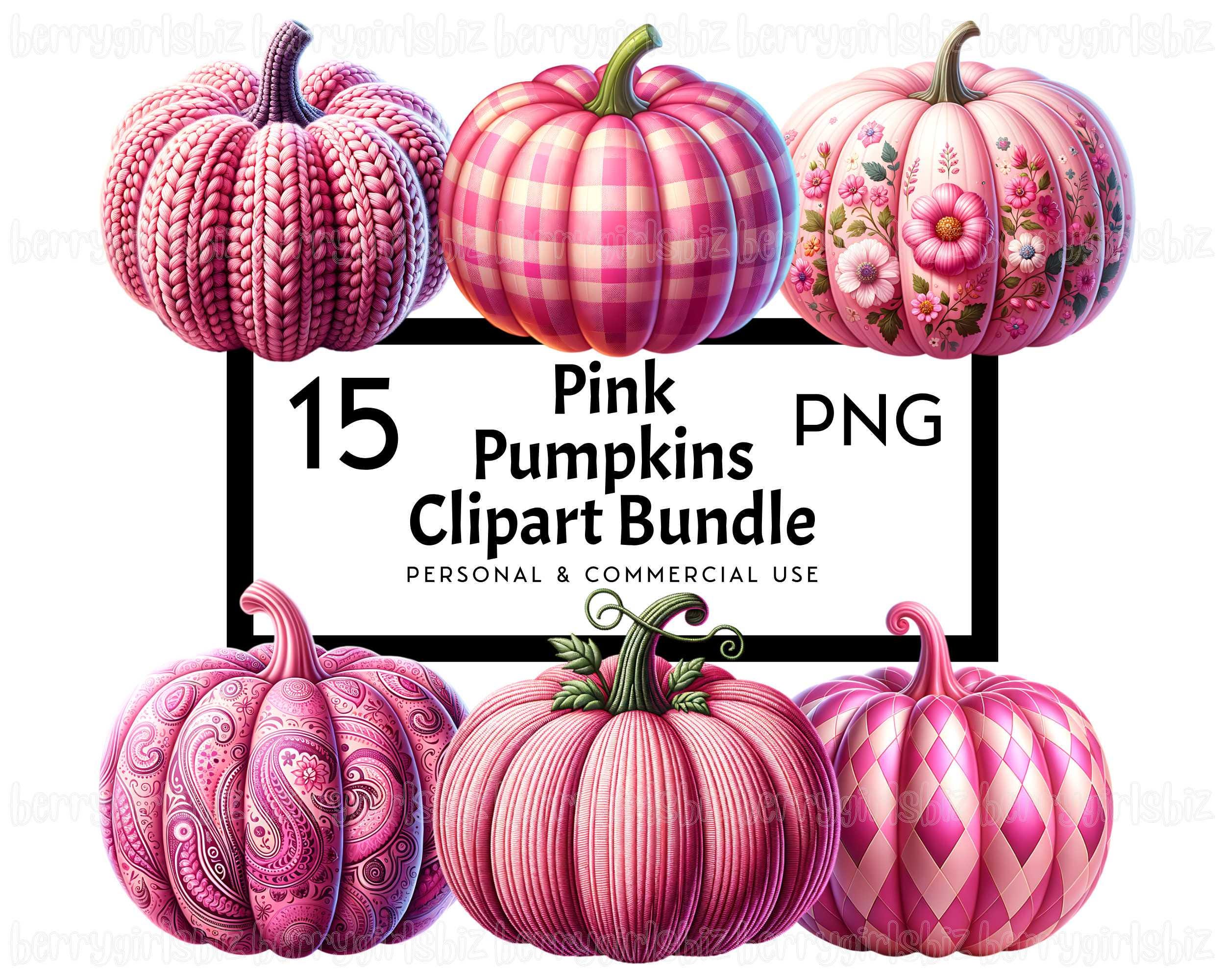 Pink Pumpkin Clipart PNG, Pink Pumpkins, Pink Pumpkin Baby Shower ...