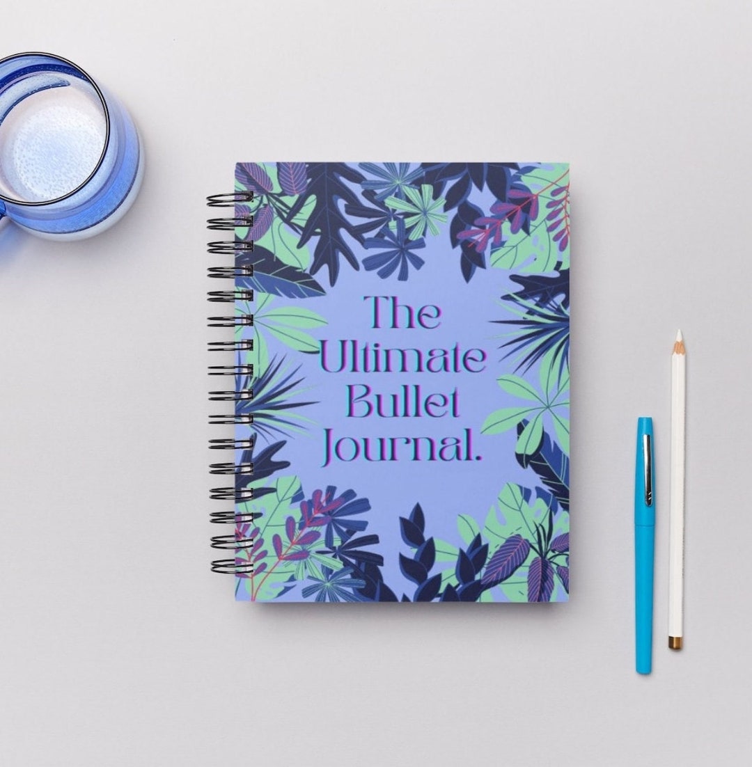 Tropical Palm Leaves Gratitude, Calendar, Goals, Habit Bullet Journal 8 ...