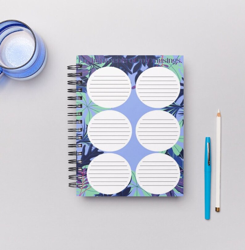 Tropical Palm Leaves Gratitude, Calendar, Goals, Habit Bullet Journal 8 ...