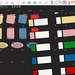 300 Notetaking Digital Stickers: Notes, Diagrams, Shapes, Different ...