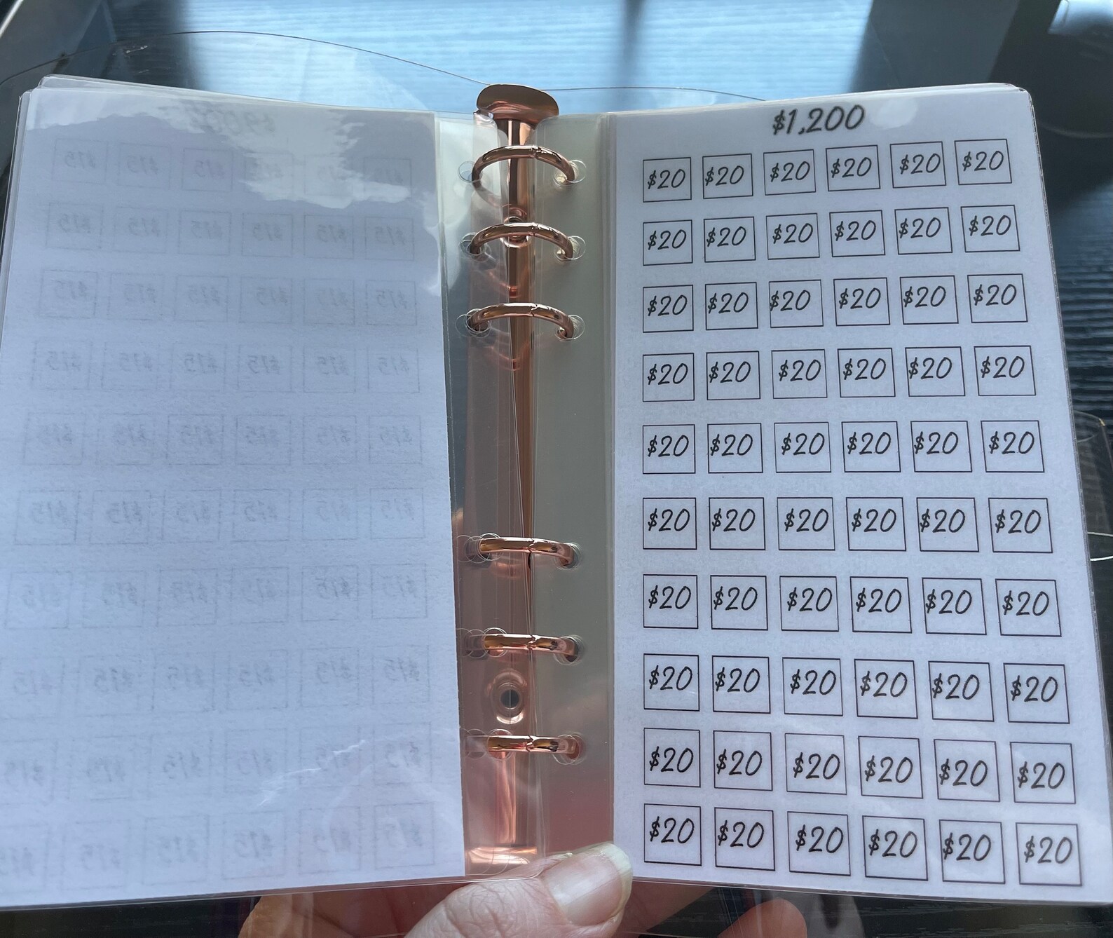 63k Savings Challenge Binder, Budget Book, Laminated Savings Trackers ...
