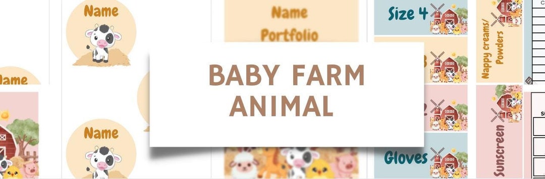 Baby Farm Animal Classroom Theme - Etsy