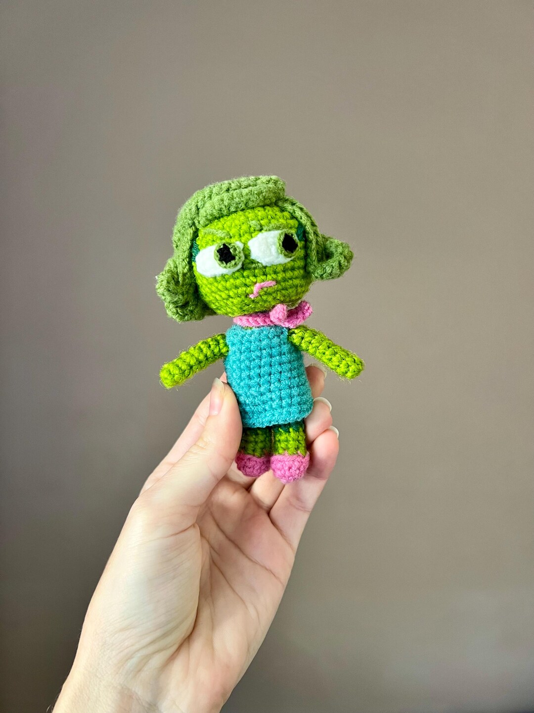 Disgust Emotion Doll Keychain Crochet Pattern PDF - Etsy