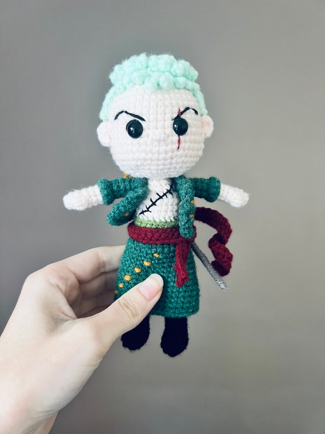 Swordsman ZORO Crochet Pattern PDF - Etsy