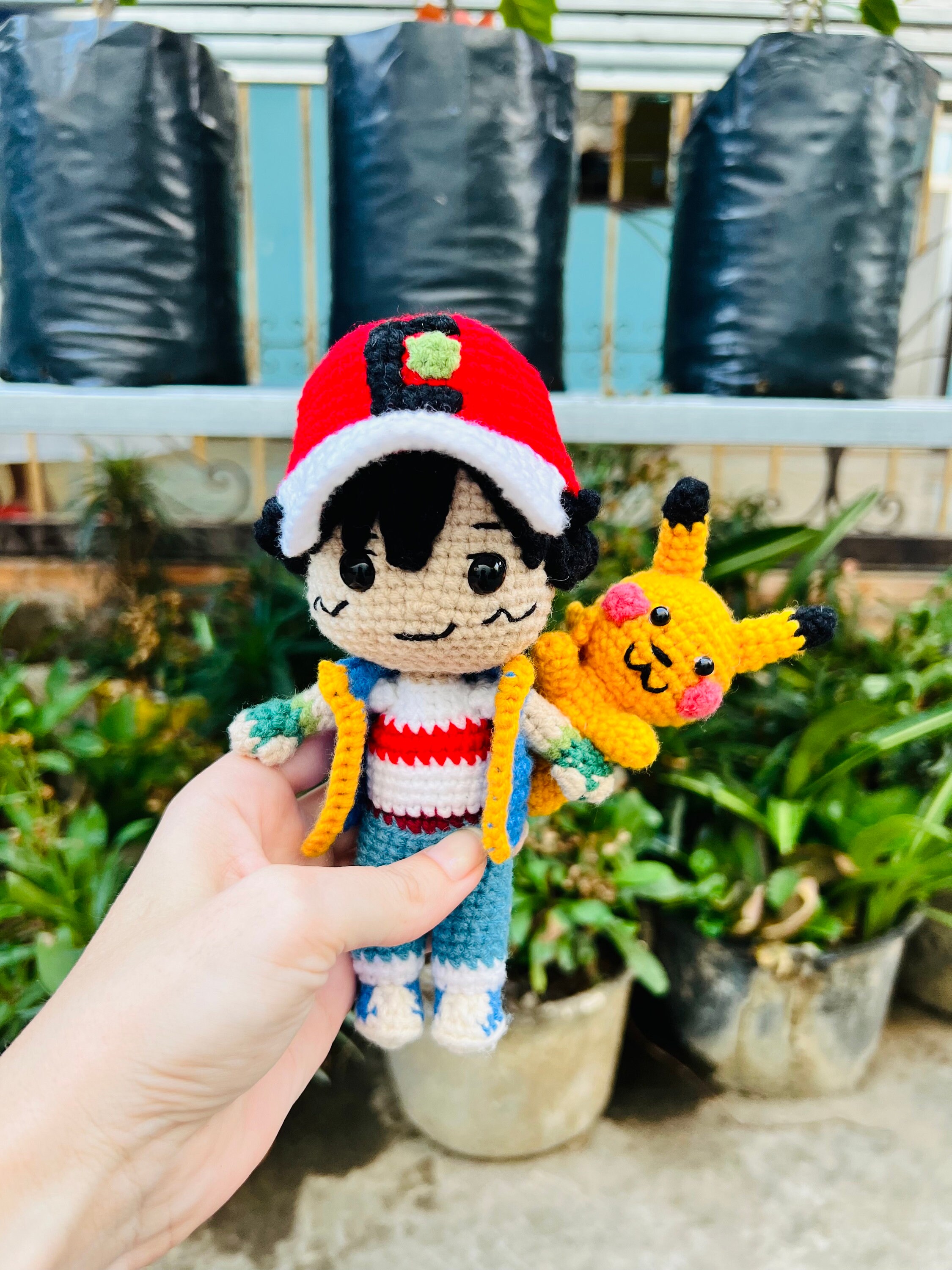 Pika Pika and Trainer Crochet Pattern (PDF) - Etsy