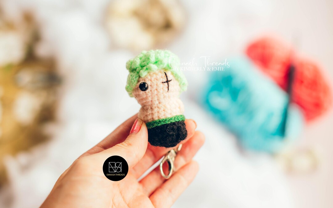 Green Haired Swordsman Chibi Crochet Pattern | Digital Download (PDF ...