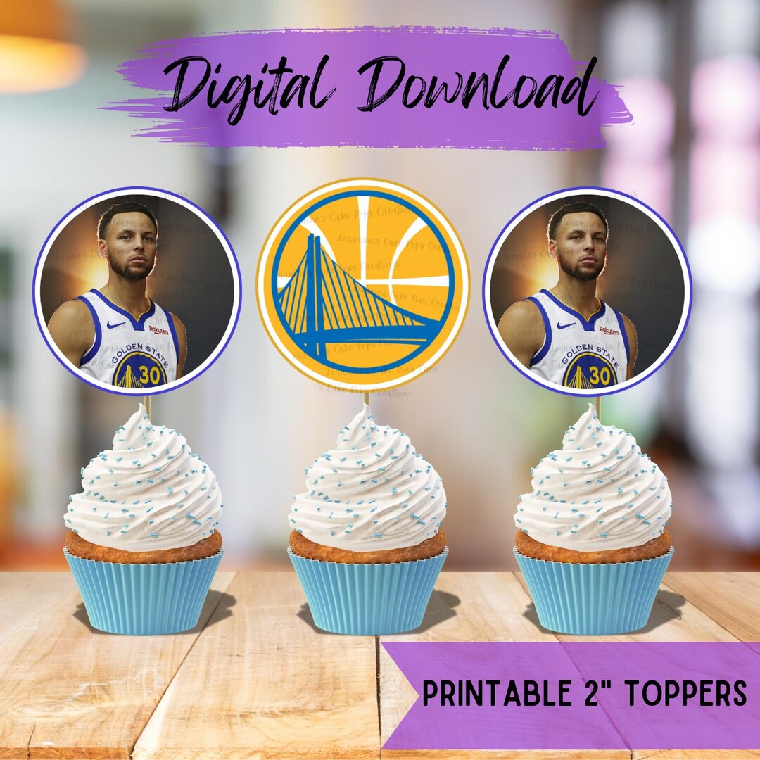 Printable Golden State Basketball Inspired Toppers-edible Images for ...
