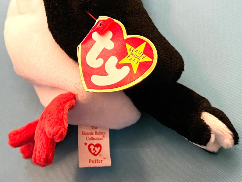 Ty Beanie Baby Puffer the Puffin – 1997 Retired Vintage Seabird Plush ...