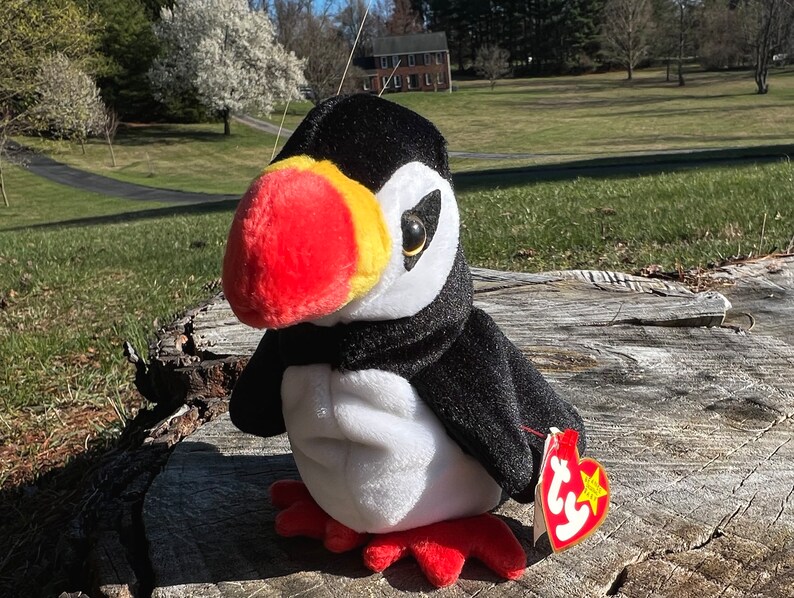 Ty Beanie Baby Puffer the Puffin – 1997 Retired Vintage Seabird Plush ...