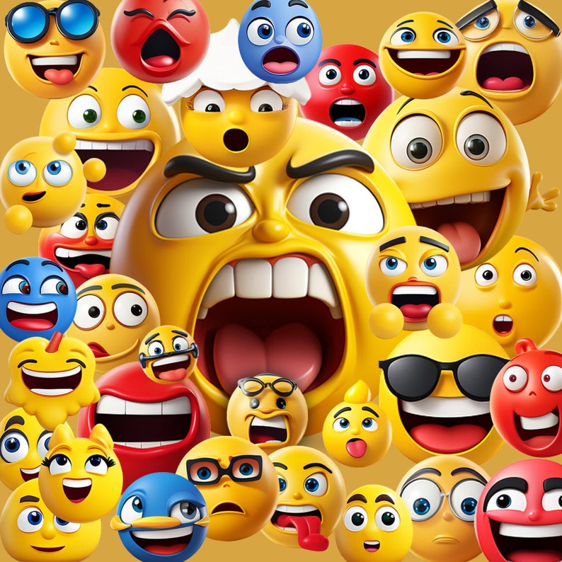 179 - 3D Emojis Clipart Commercial & Private Use. Instant Download ...