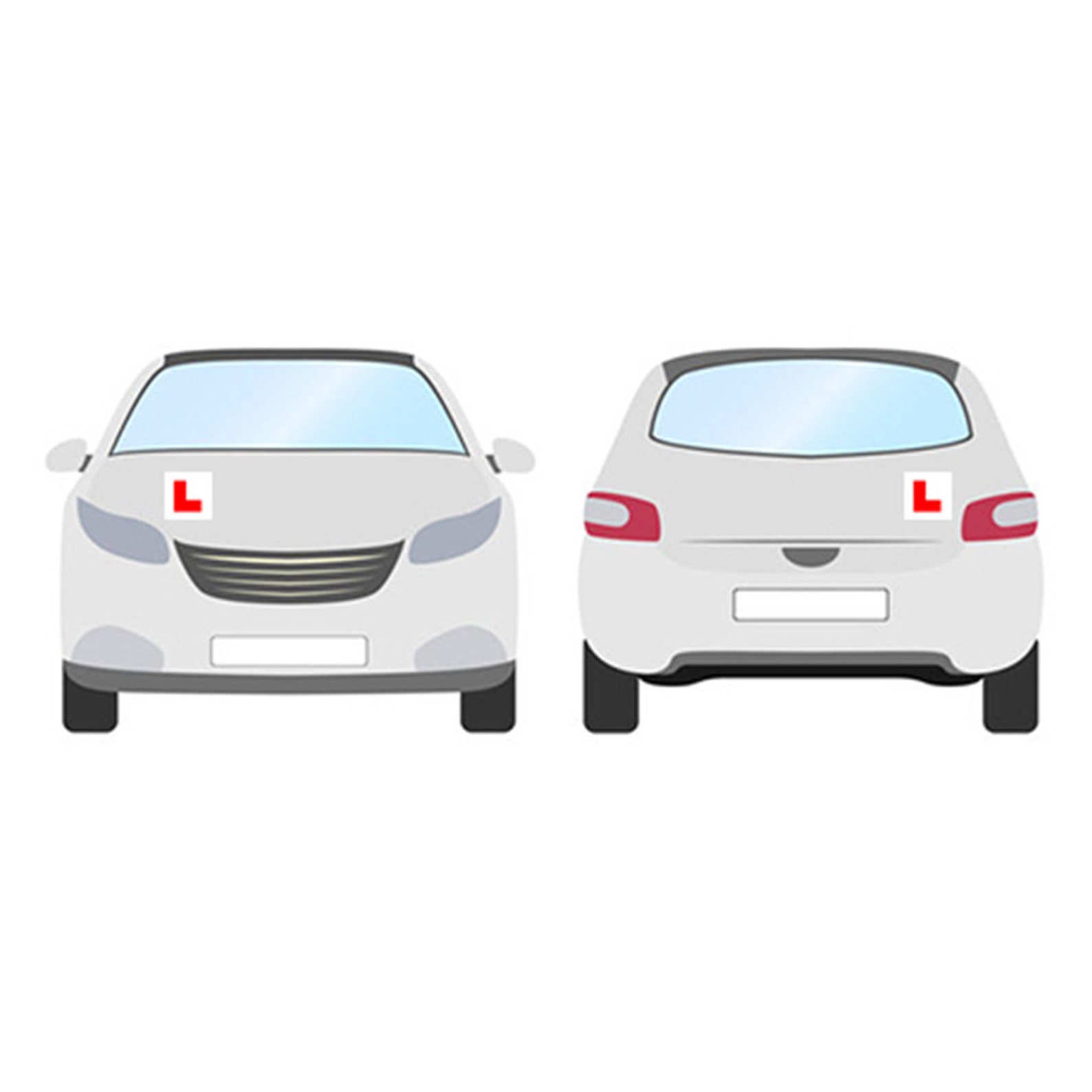 Legal Learner L Driver Plate Sticker Clipart | Instant Download ...