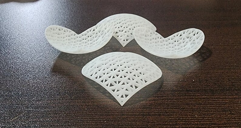 3d Printed Voronoi Style Heart Pendant Necklace - Etsy