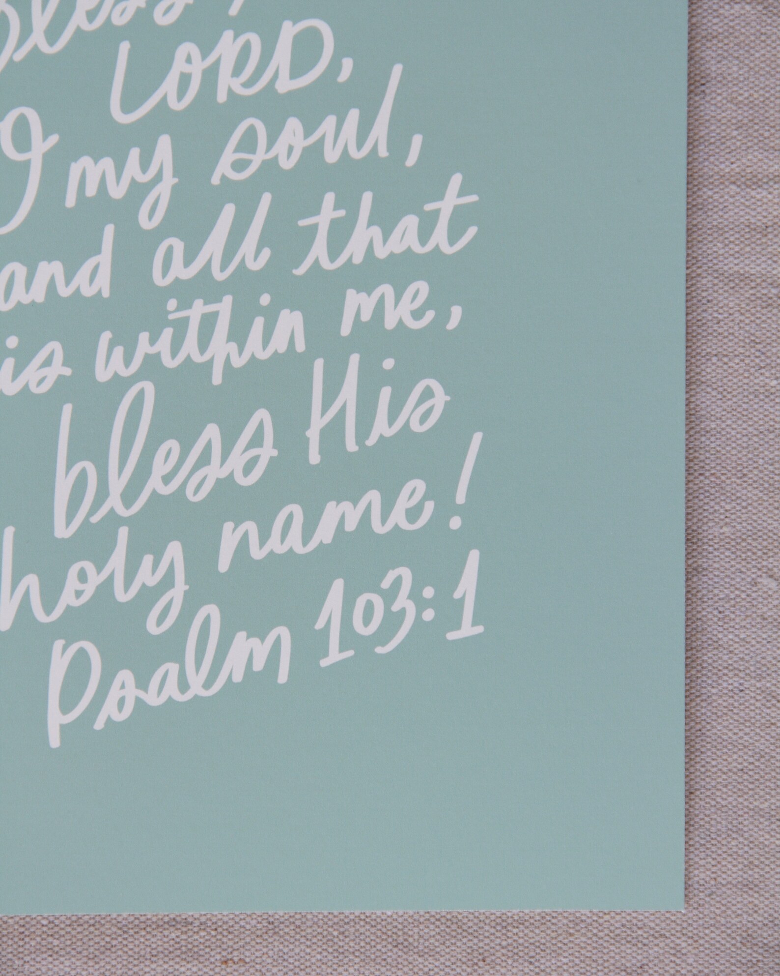 Psalm 103, Bible Verse,lettered Bible Verse, Scripture, Calligraphy ...