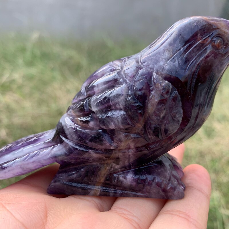 Hand Carved Amethyst - Etsy