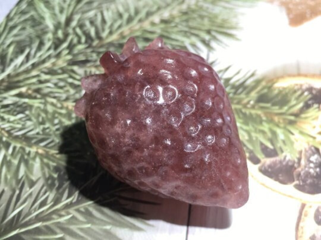 1.9'' natural Strawberry Crystal Quartz,quartz Crystal,hand Carved ...