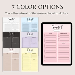 Digital to Do List, to Do List, Task Checklist, Digital Planner ...