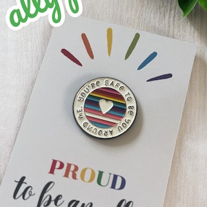Ally Pride Pin Proud Badge LGBTQ Show Your Support as an Ally and ...