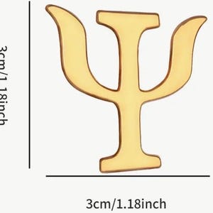 Psychology Symbol Enamel Pin: Psi Logo, Therapist Gift - Etsy