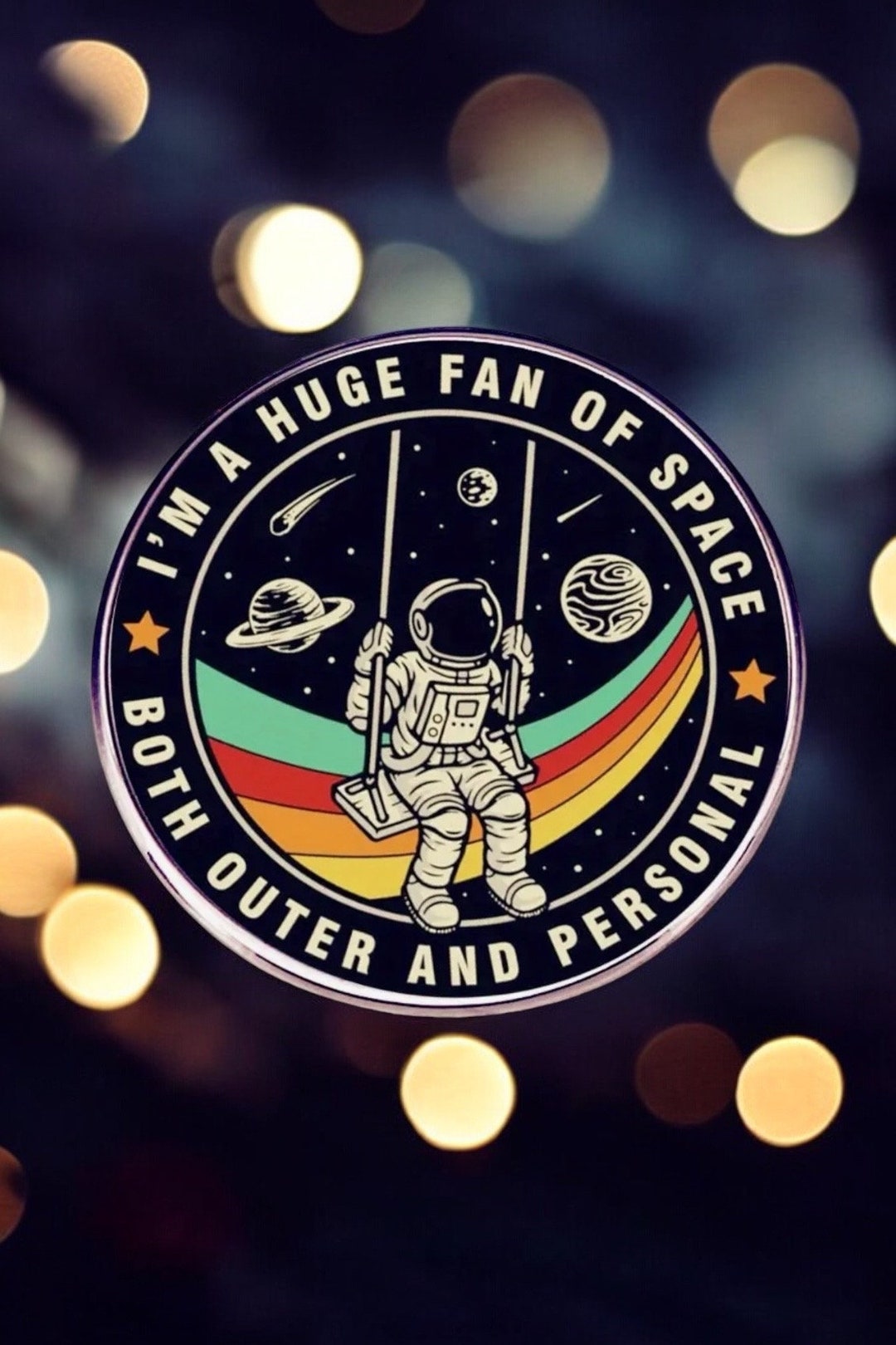 Space Enamel Pin: Introvert Astronaut Lapel Pin - Etsy Australia