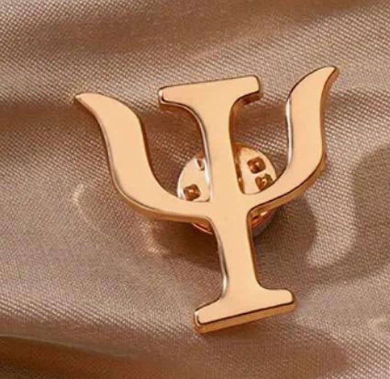 Psychology Symbol Enamel Pin: Psi Logo, Therapist Gift - Etsy