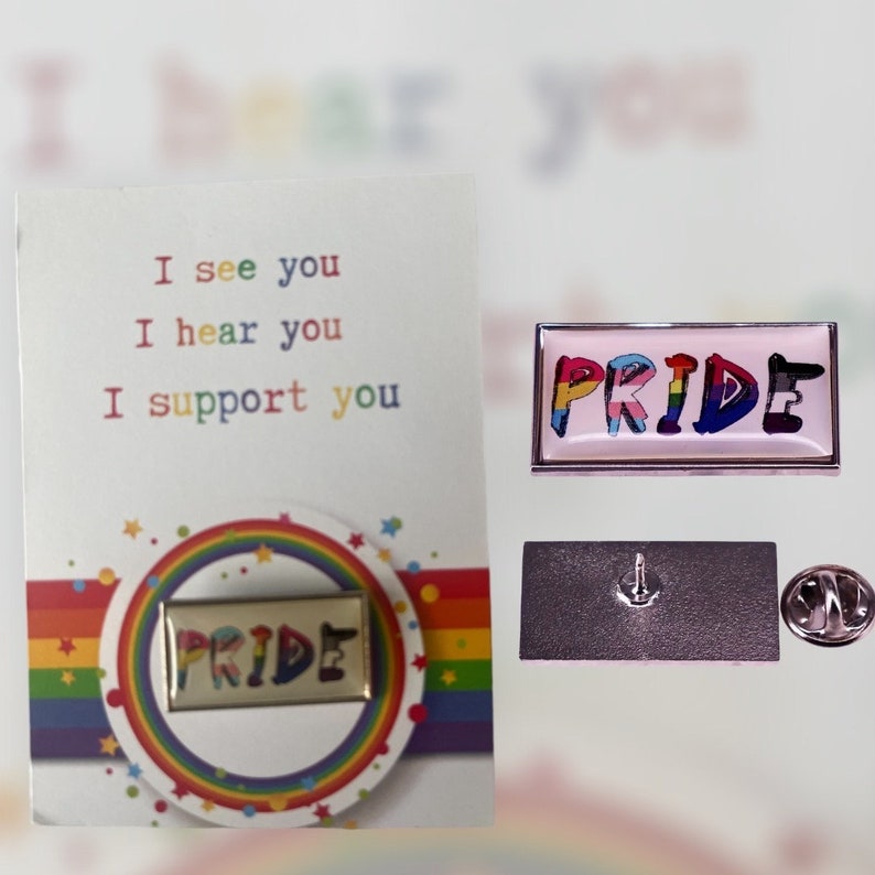 Ally Pride Pin Proud Badge LGBTQ Show Your Support as an Ally and ...