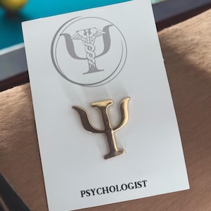 Psychology Symbol Enamel Pin: Psi Logo, Therapist Gift - Etsy