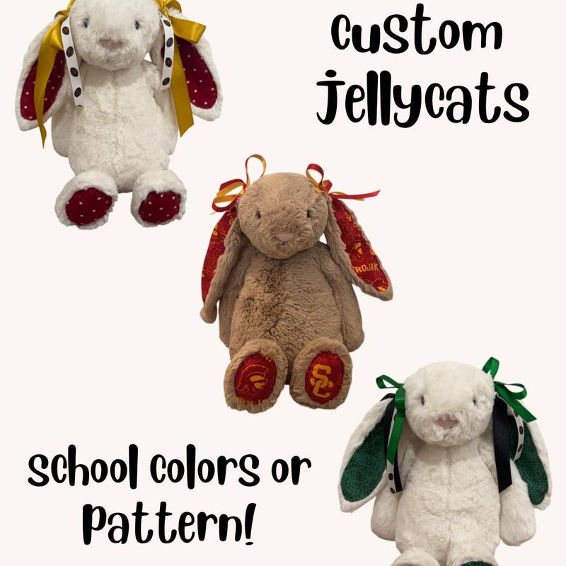 Custom College Jellycat - Etsy
