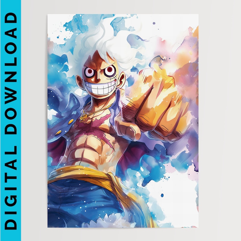 Luffy Gear 5 Poster - Etsy