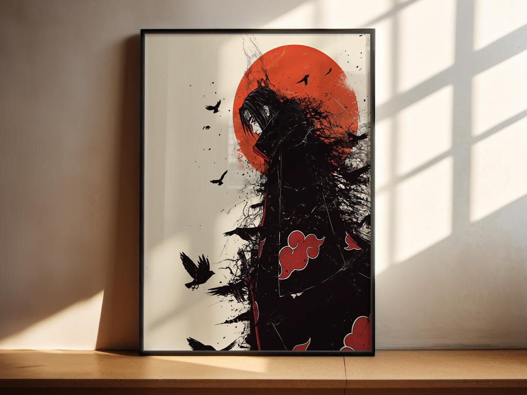 Itachi Uchiha, Akatsuki • Naruto Style Art • Printable Wall Art ...