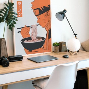 Naruto Ramen Noodle Print • Anime Style Art • Printable Wall Art ...