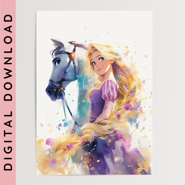 Rapunzel Art Print - Etsy