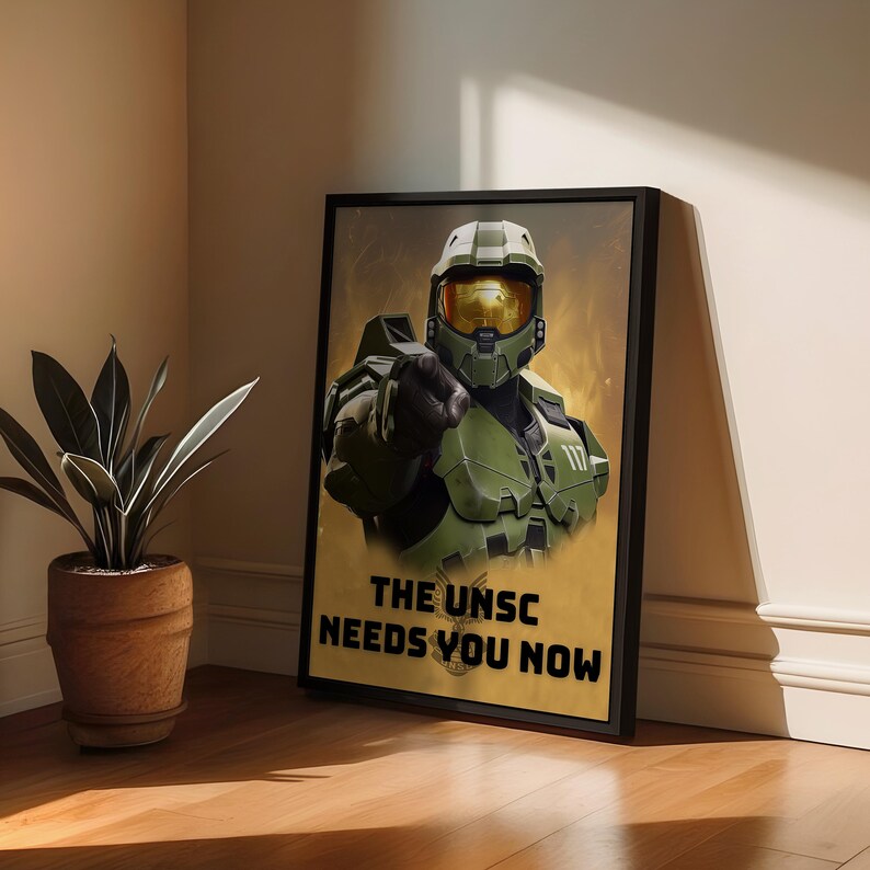 Halo Army Poster Halo Style Art Printable Wall Art Digital Download ...