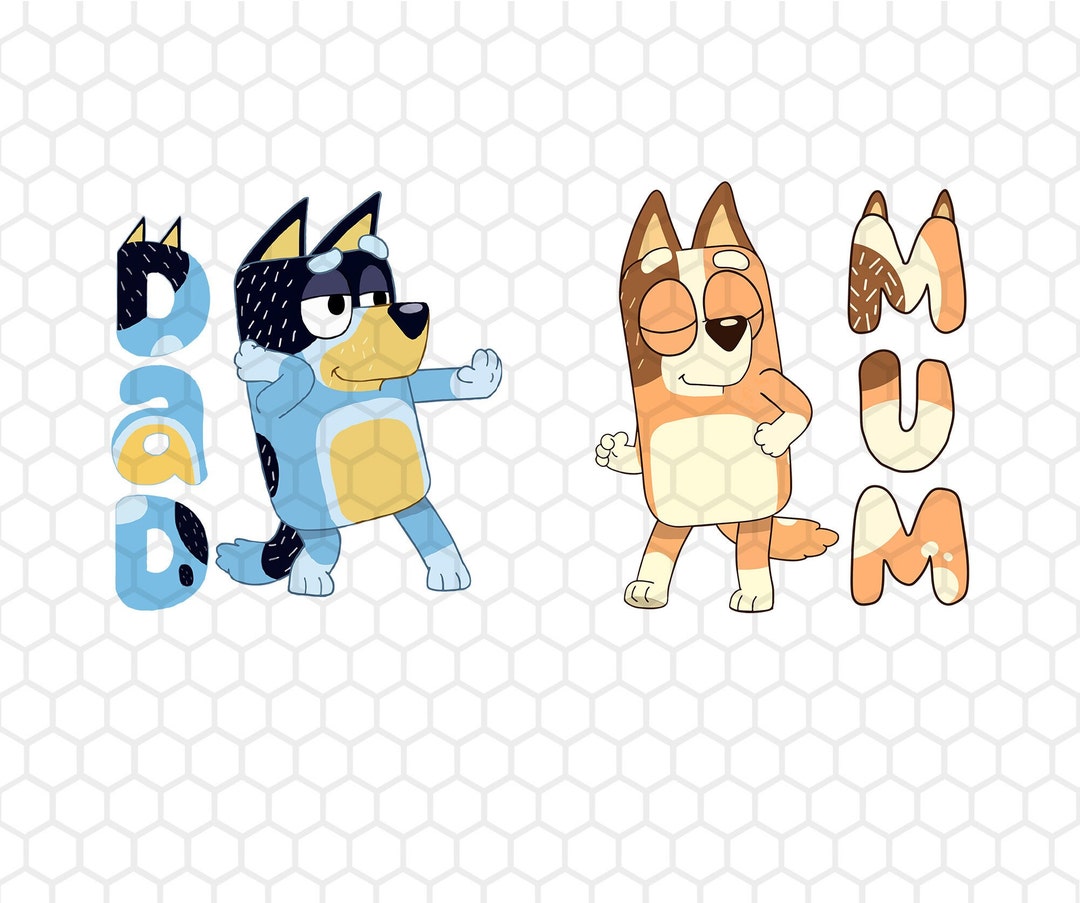 Bluey Dancing Png, Bluey Dad Mom Png, Bluey Png, Bluey Birthday Png ...