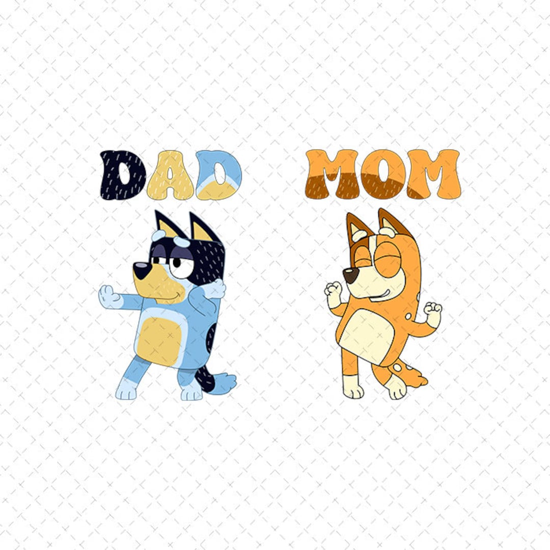 Bluey Dancing Png, Bluey Dad Mom Png, Bluey Png, Bluey Birthday Png ...
