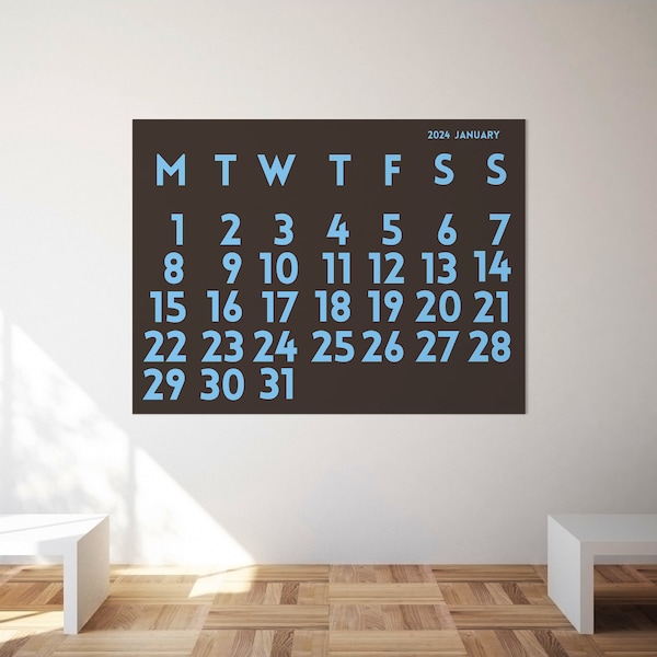 Modern Calendar - Etsy