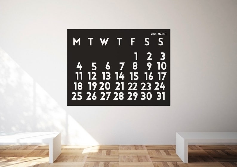 2024 Digital Stendig Calendar | Oversized Large Printable Calendar ...