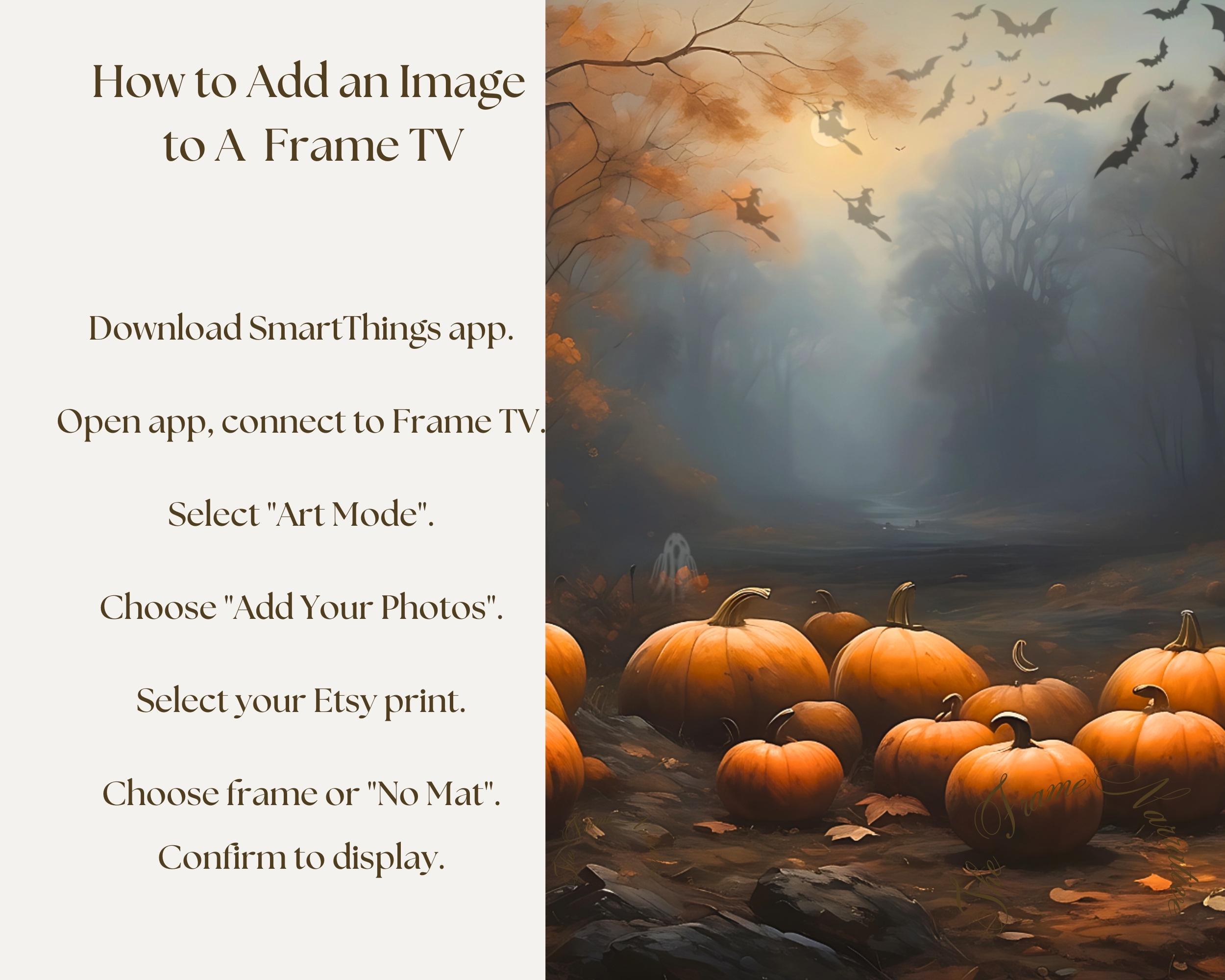 Romantic Gothic Victorian Pumpkin Forest Oil Painting for Home Decor ...