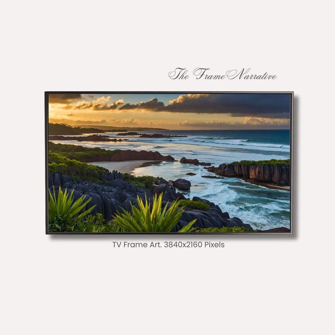 Samsung Frame Scenic Tv Photography Instant Download Sunrise at Anse ...