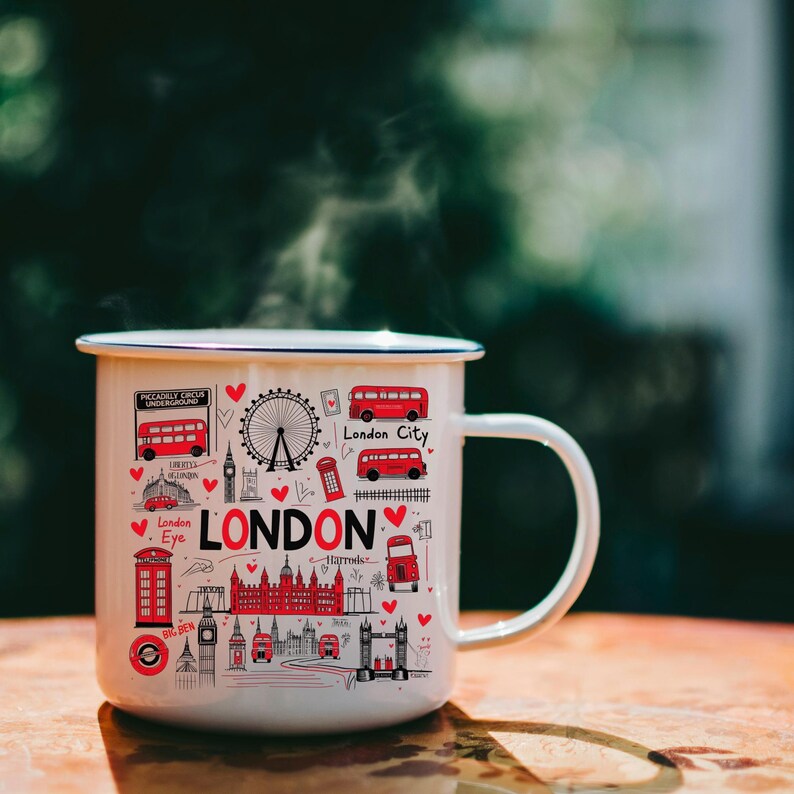 Retro London Landmarks Design - Digital Download for Shirts - Etsy