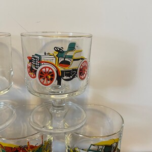 Set of 5 Vintage “antique Automobile” Glasses - Etsy