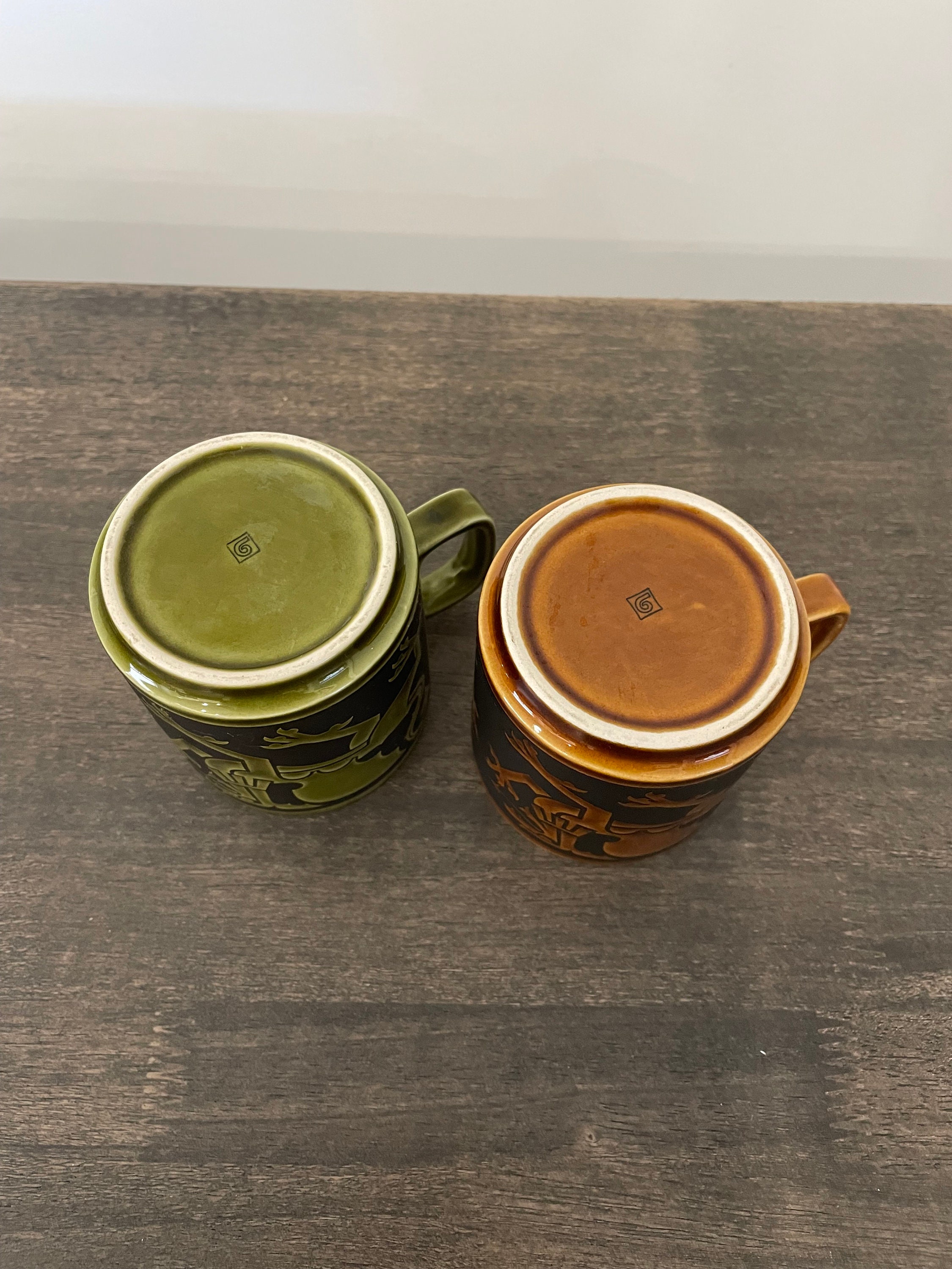 2 Hornsea Pottery Welsh Dragon Mugs - Etsy