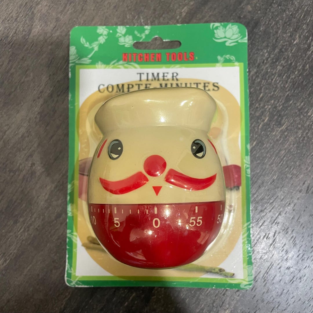 Vintage Kitchen Timer Chef NEW OLD STOCK - Etsy