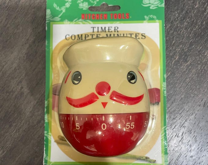 Vintage Kitchen Timer Chef NEW OLD STOCK - Etsy
