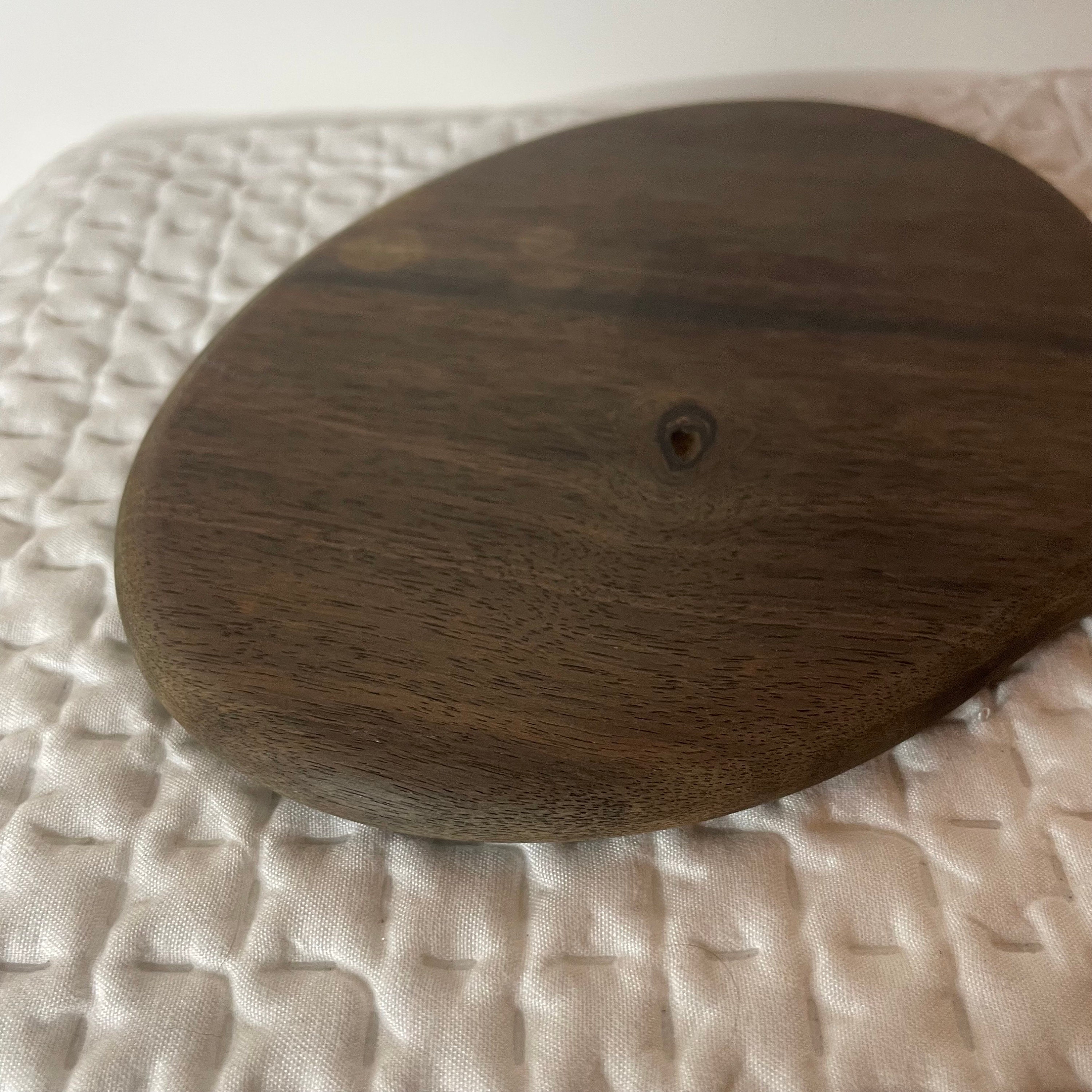 Vintage Wood Hand Mirror - Etsy