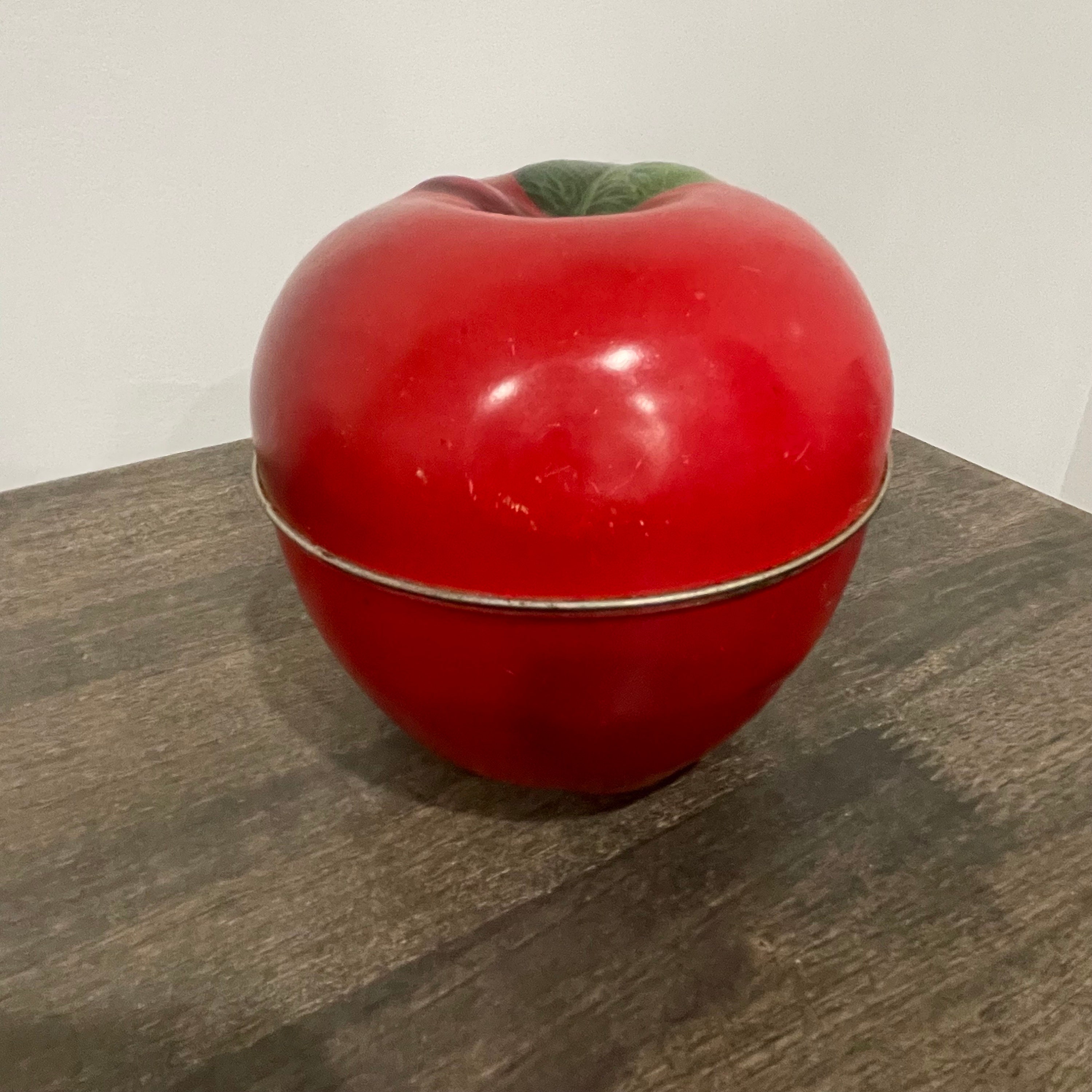 Vintage Metal Apple Container - Etsy