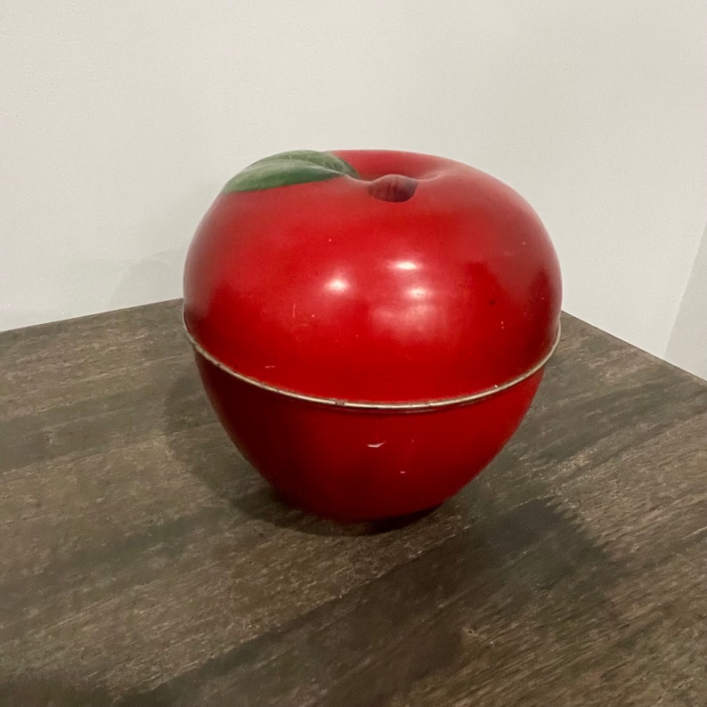Vintage Metal Apple Container - Etsy