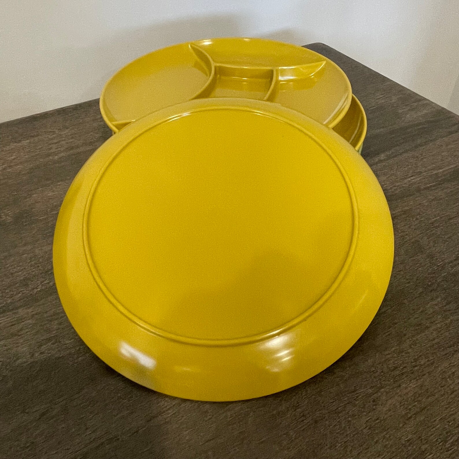 Set of 4 Vintage Melamine Divided Plates Cyanamid - Etsy