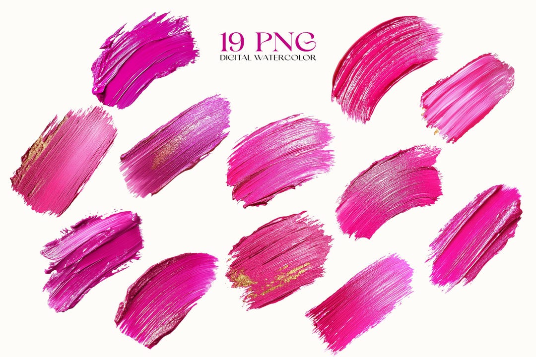 Pink Brush Strokes Clipart, Pink Brush Strokes Clipart, Paint Brush ...